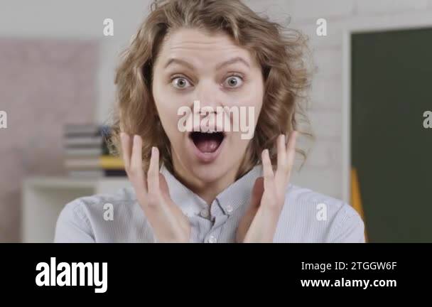 Student. Cheerful smiling female teacher. Smiling girl student or woman ...