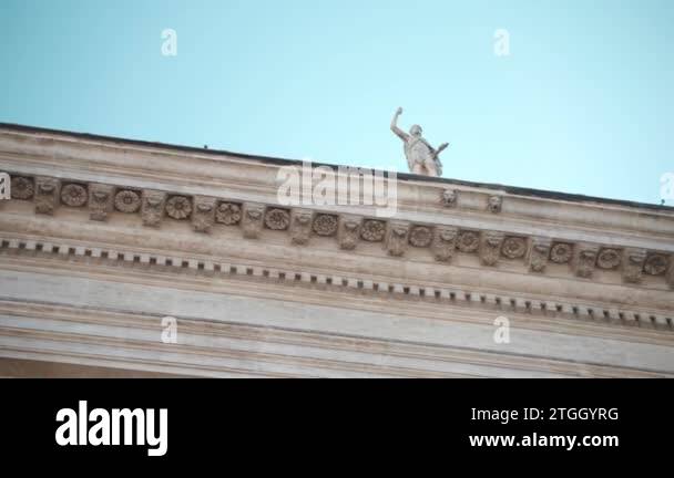 Ancient palace on famous Capitoline Hill, majestic building exterior ...