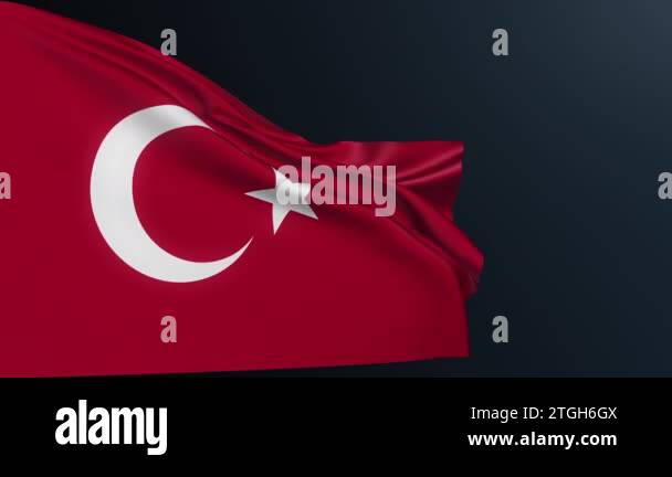 Turkey flag. Ankara symbol. Transcontinental country. Turkish patriotic ...