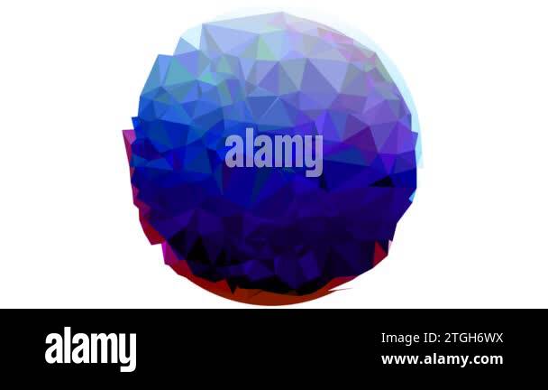 Isolated Abstract blue round shape with triangular peaks white ...