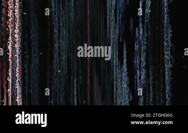 VHS glitch. Static noise texture. Transition overlay. Blue red white ...