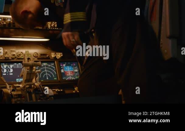 Aircraft captain using destination coordinates to fly airplane and ...