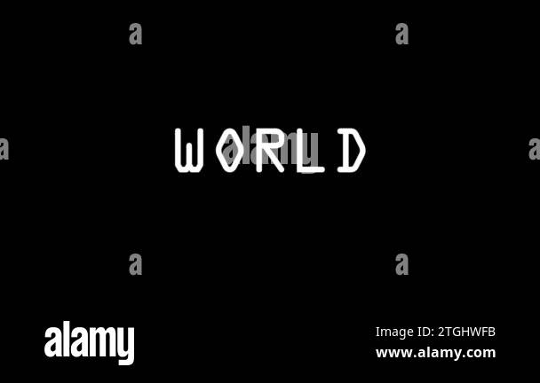 White picture of WORLD on a black background. Earth. world map ...