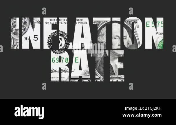 Inflation rate concept with dollar bill isolated on transparent ...