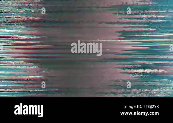 Glitch overlay. Analog static noise. VHS video damage. Blue pink black ...
