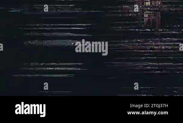 Digital glitch. Static noise. Broken GPU. Flicker transition. Color ...