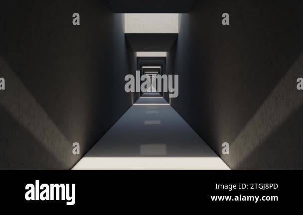 4K Animation Loop Futuristic Sci Fi Lines White Neon Tube Lights ...