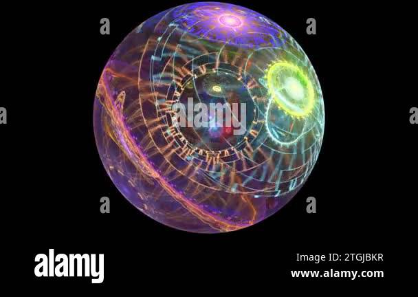 Abstract holographic gradient rainbow animation. Visual illusions ...