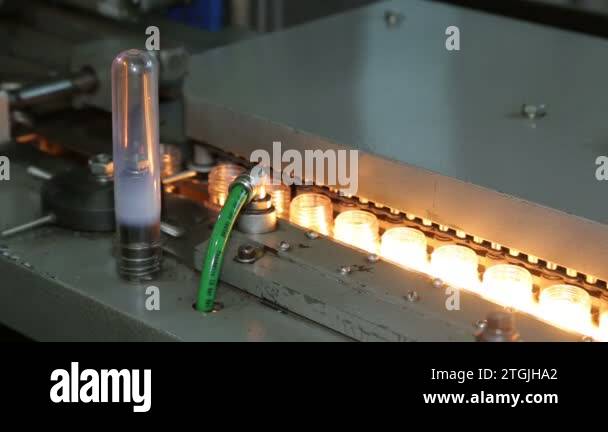 Production of plastic bottles.Automatic system. The production of ...