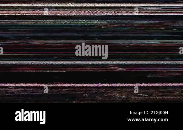 Analog TV glitch. Static noise texture. VHS distortion transition ...