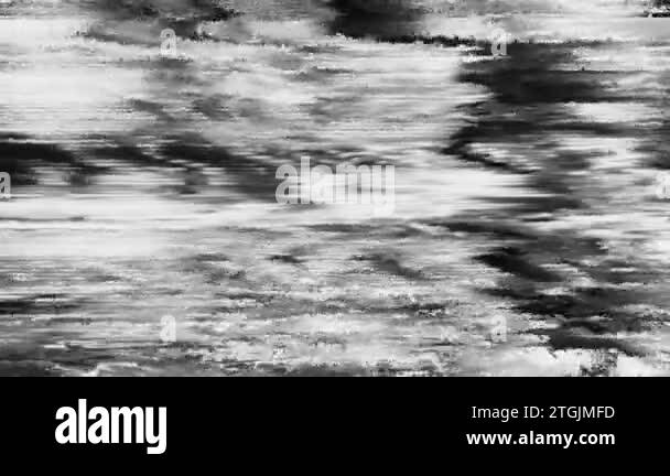 Static distortion texture. VHS glitch overlay. Old TV signal ...