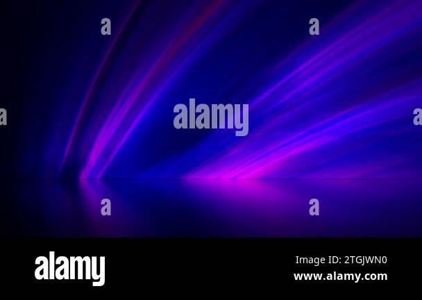 Christmas blue-purple magic rays with reflection on gradient background ...