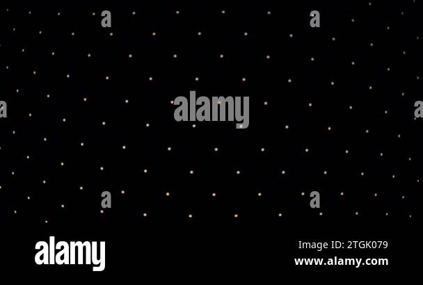 4k black golden animated background with little dots. Elegant ...