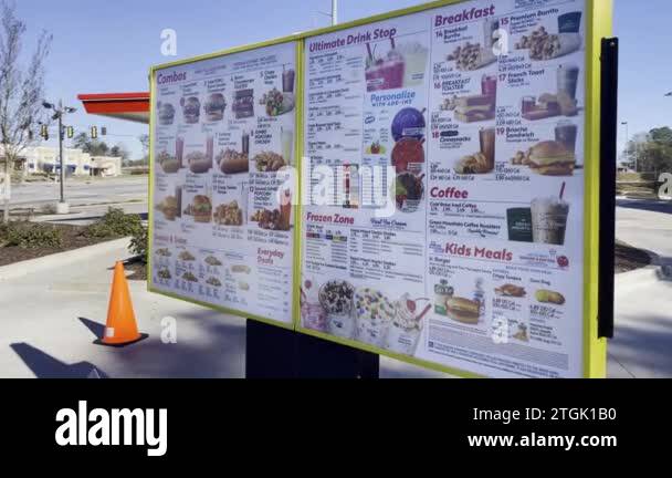 Grovetown, Ga USA - 12 25 22: Sonic fast food drive up restaurant drive ...