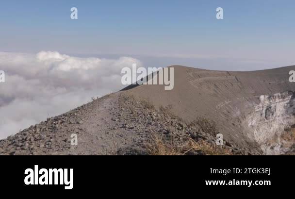 The motion picture was taken on the mountain range of a volcano in ...