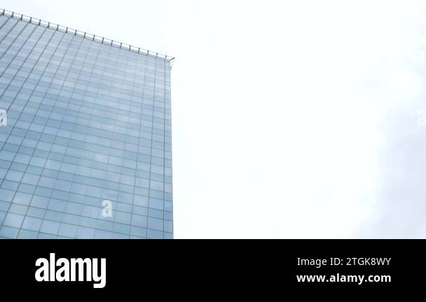 transparent glass wall of office building.Bright future, finance ...