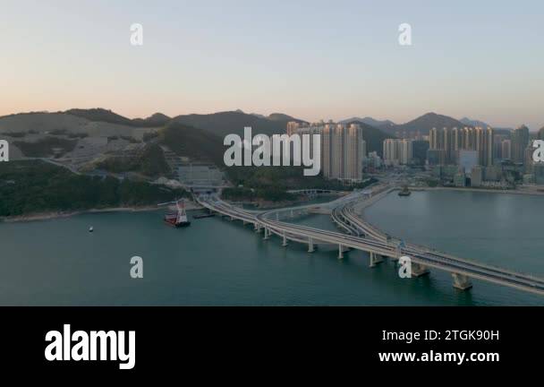 24 Dec 2022 cross bay link at TKO bay Hong kong Stock Video Footage - Alamy