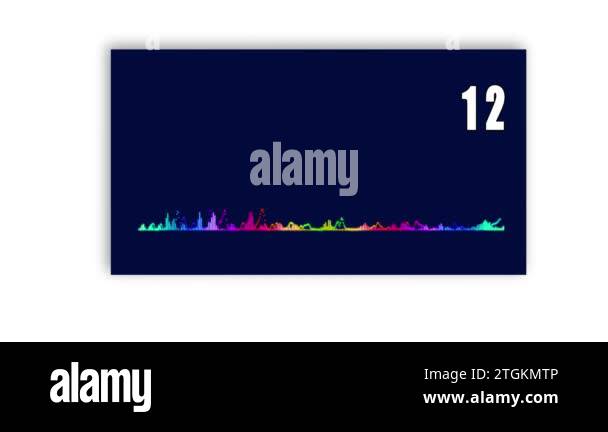 Audio waveform. Music waves oscillate. A digital Sound wave or ...
