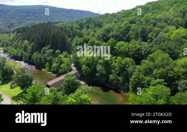 This video shows a famous Beaverkill Cover Bridge in the Catskills that ...