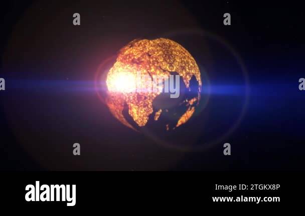 3D animation of NFT Non-Fungible Token glow text digital effect with ...