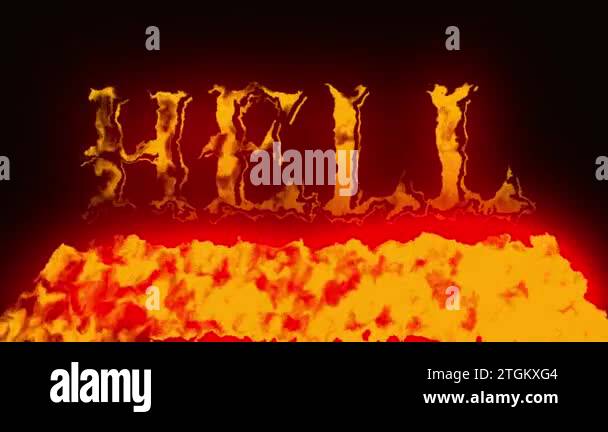 Hell burning in flames concept animation background Stock Video Footage ...