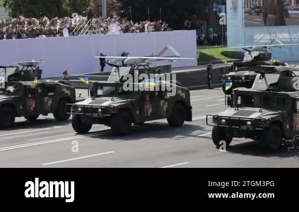 KYIV, UKRAINE - AUG 24, 2021: Ukrainian multi-purpose unmanned aerial ...