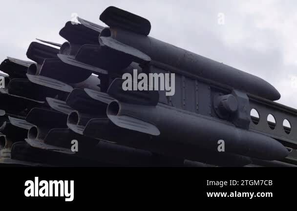 Fighting vehicle of the Soviet rocket artillery BM-13, Katyusha ...