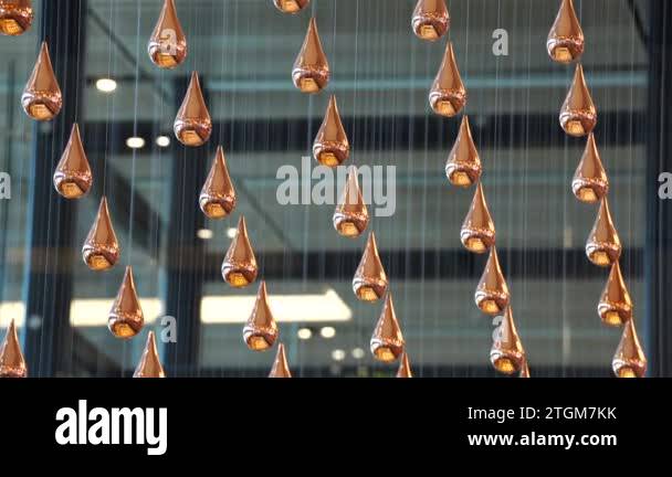 Singapore city, Singapore - february 29, 2020 : Kinetic rain sculpture ...