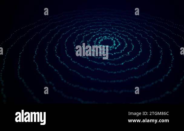 Abstract Animated Futuristic Background Big Data Visualization Network Connection Data