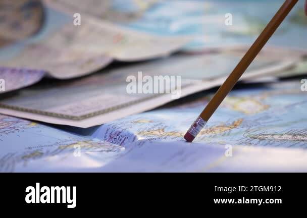Pointing world map pencil study Stock Videos & Footage - HD and 4K ...