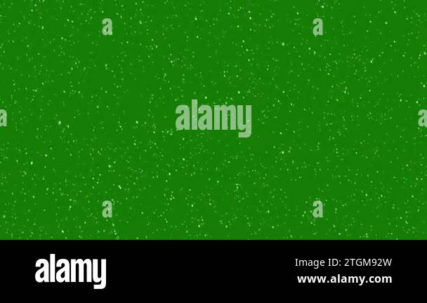 Isolated falling snow on Chromakey Green Screen. 4K ultraHD 50 fps ...