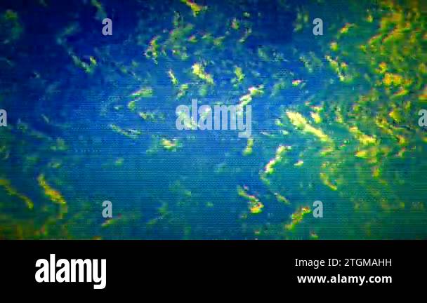 Transforming screen noise vhs computer error imitation, neon sci-fi ...