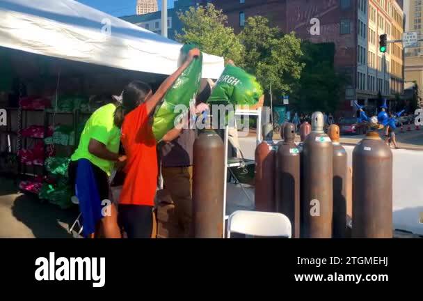 People crowd enjoy during pickelsburgh pickle food festival in ...