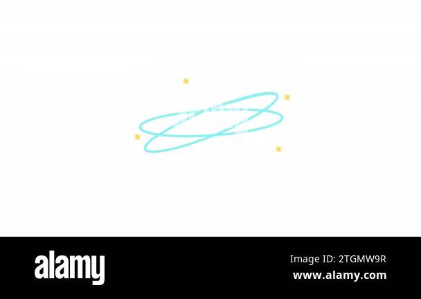 Animated dizziness element. Flat cartoon style HD video footage ...