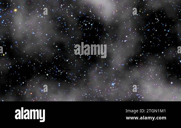 Blinking star animation with white cloud motion to right animation ...