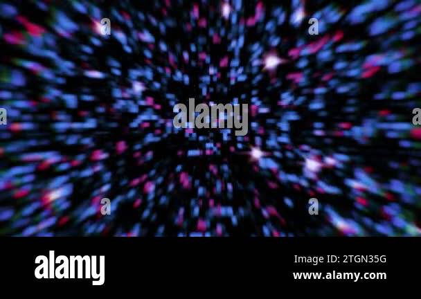 Chromatic digital background square animation. 2D graphic vfx rendering ...