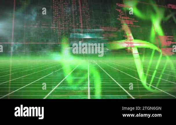 This video is a digitally generated video of a blinking shape against a ...