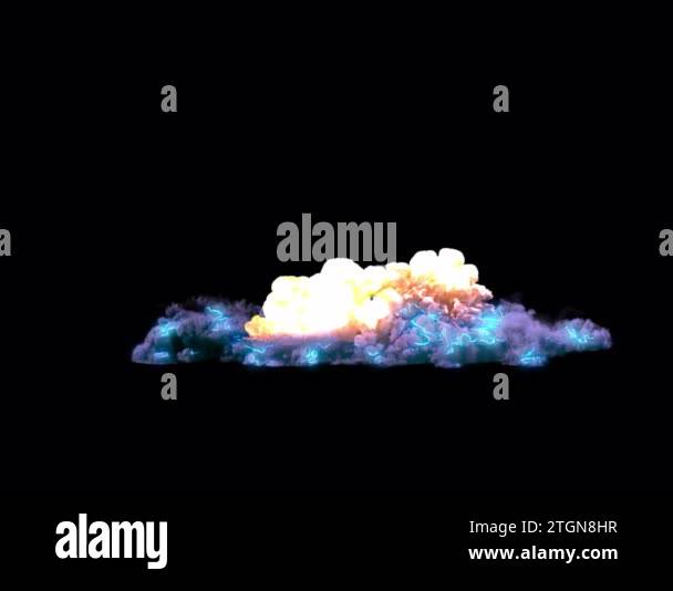 4k Sci Fi futuristic explosion or a magical explosion with electric ...