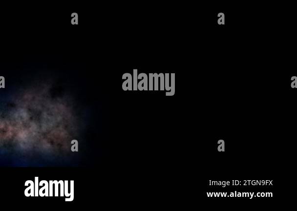 Galactic dust smooth slow appear animation. Computer 2D render graphic ...