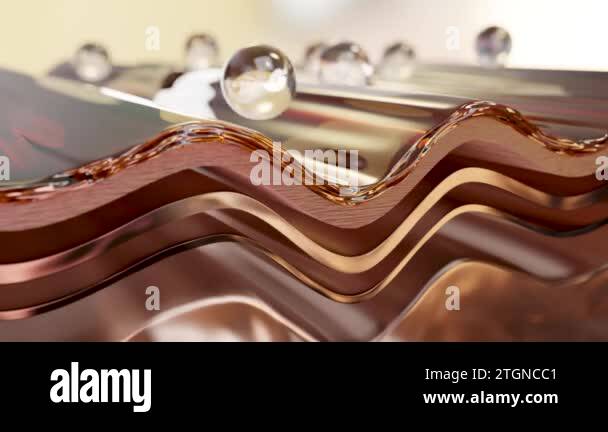 Animation Serum through the skin layer to repair wrinkles and dark ...