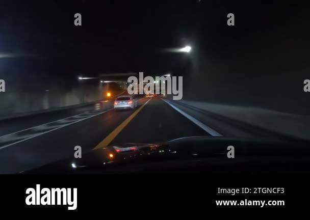 Tokyo Metropolitan Expressway Car driving Night View Japan shutoko ...