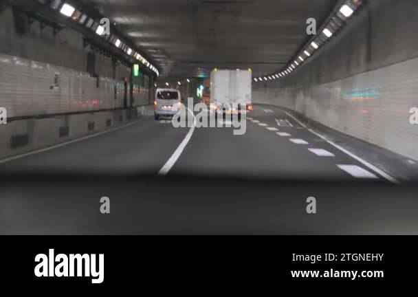 Tokyo Metropolitan Expressway Car driving Night View Japan shutoko ...