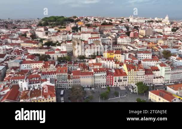 Lisbon Old Town Downtown with Famous Sightseeing Places. Must See ...