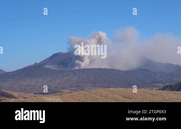 Nakadake crater mount aso kumamoto Stock Videos & Footage - HD and 4K ...
