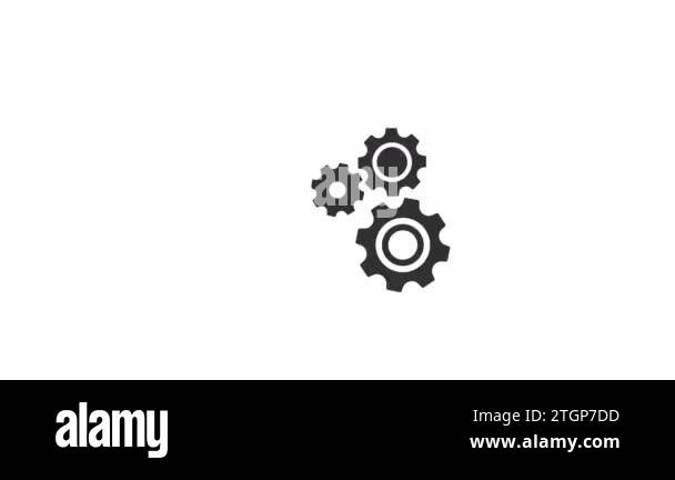 Cogs And Wheels animation with optional luma matte. Alpha Luma Matte ...