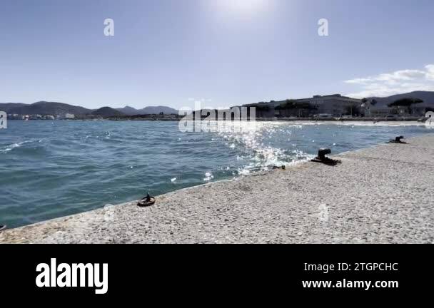 Seafront beach sunny blue sky Stock Videos & Footage - HD and 4K Video ...