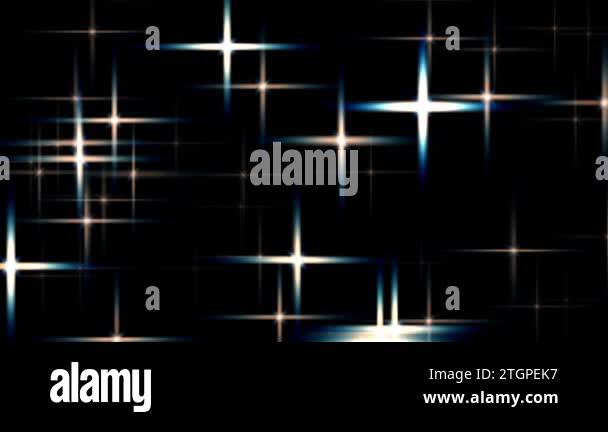 Star glow animation blink effect background. Computer 2D render graphic ...