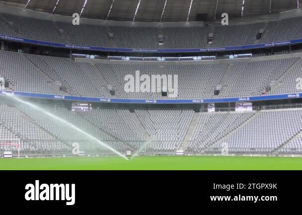 MUNICH, GERMANY - JUNE 28: Allianz Arena football stadium on June 28 ...