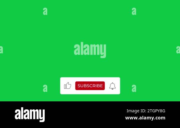 Animated YouTube Subscribe Button for Video Overlay. Like Subscribe ...