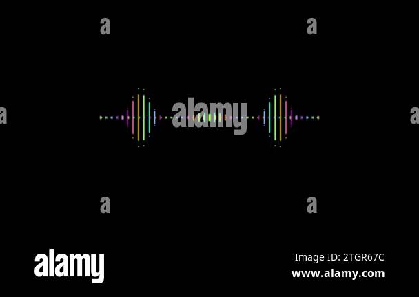 Audio wavefrom. Futuristic sound wave visualization. frequency digital ...